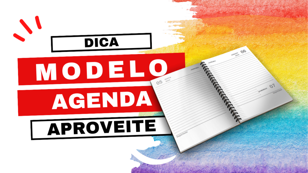 Crie sua própria agenda impressa e torne-a sua - Modelo de Agenda
