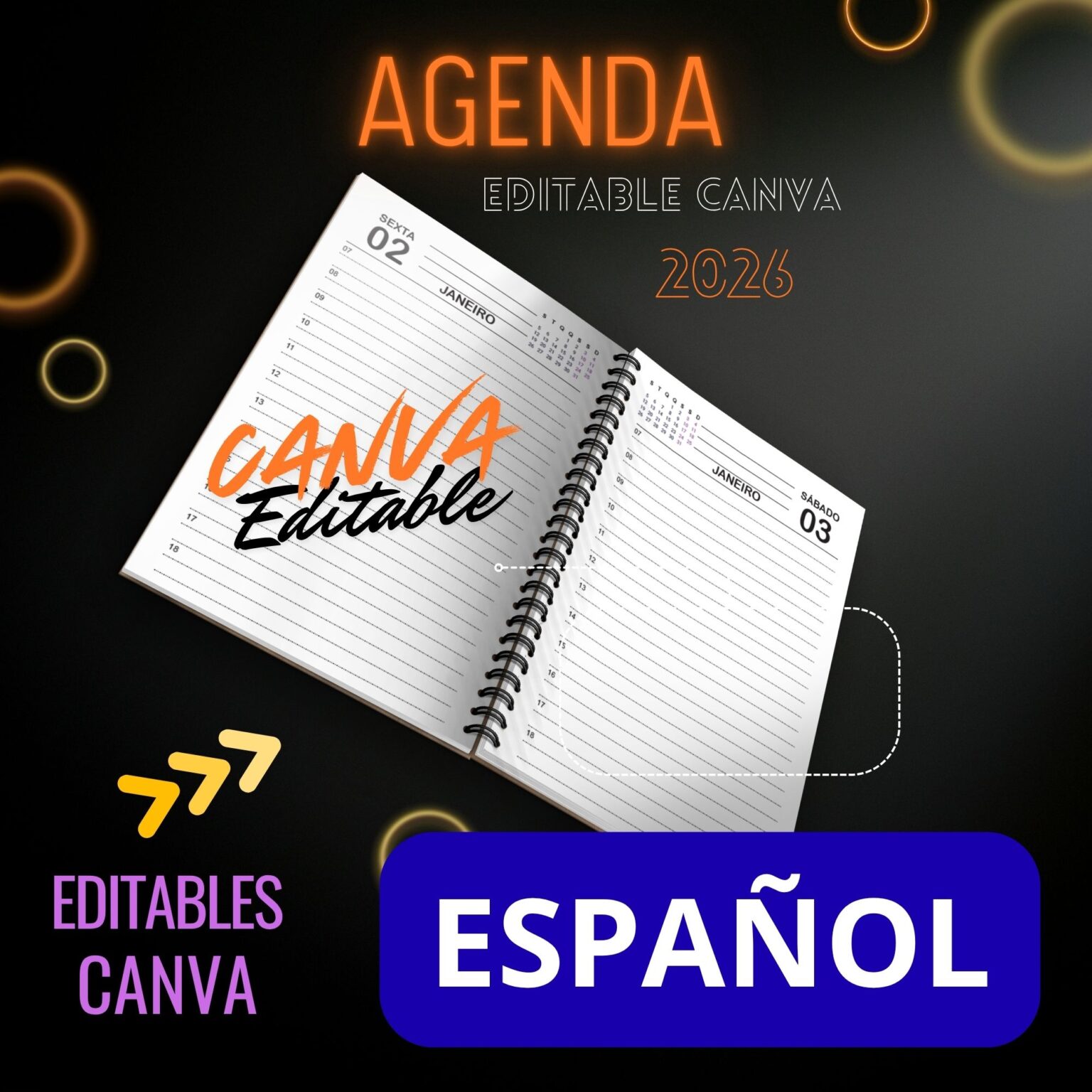 6 modelos de agenda para imprimir e personalizar - Modelo de Agenda